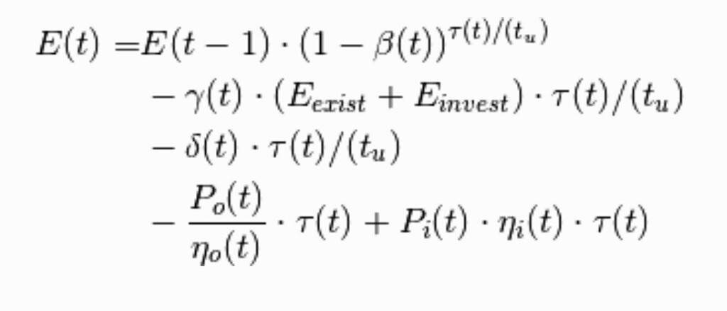 GenericInvestmentStorageBlock model terms in Oemof - Modelling - Open ...